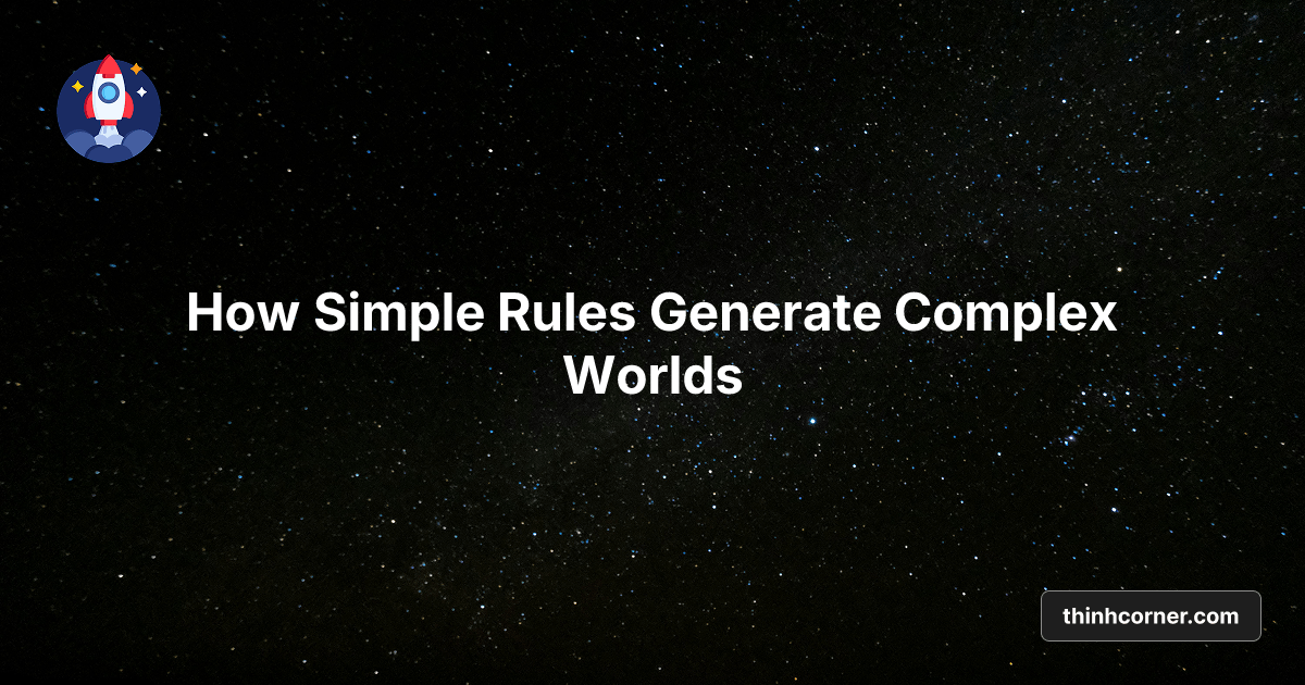 How Simple Rules Generate Complex Worlds